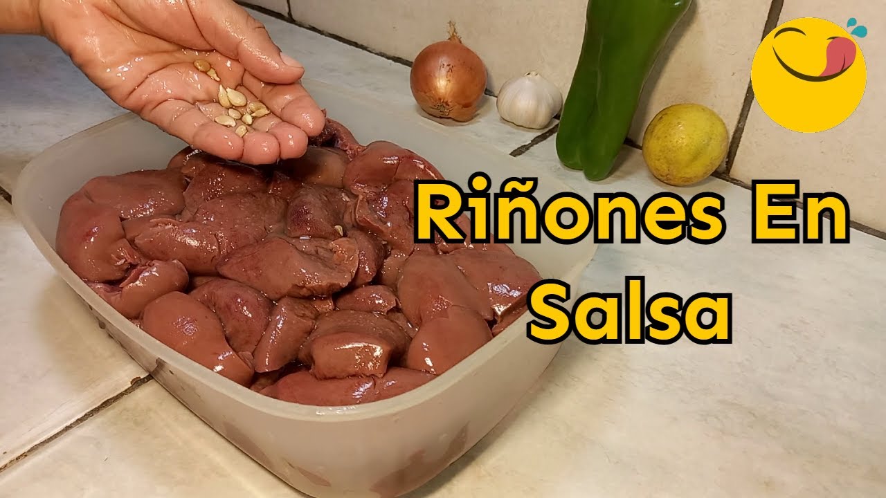 Como Cocinar Riñones Carne De Res En Salsa - Ingredientes - YouTube