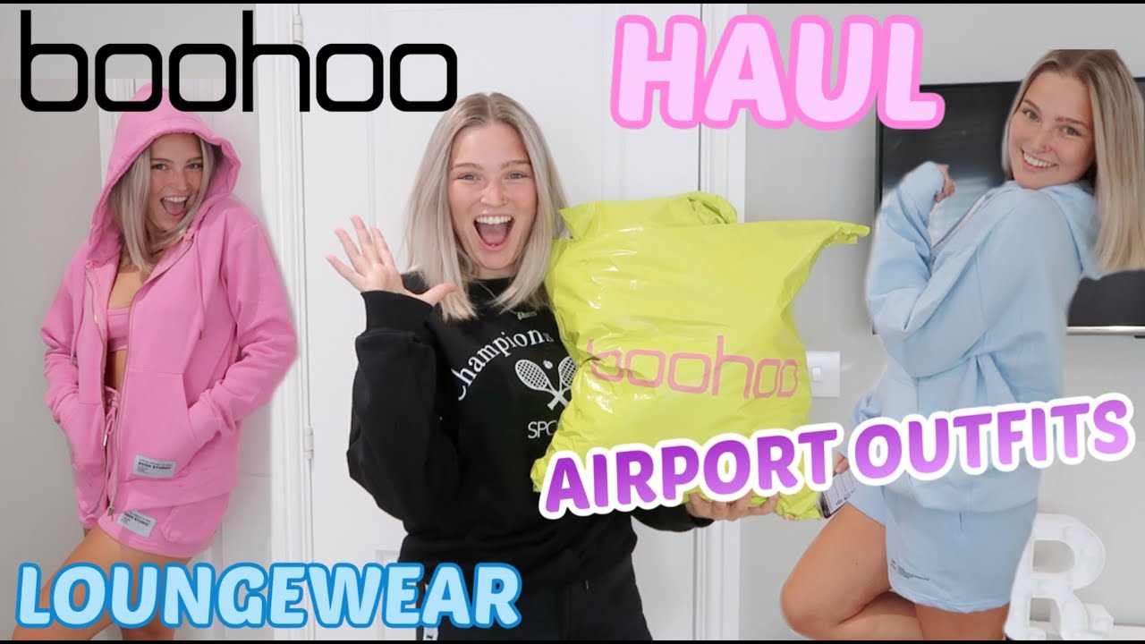 HUGE BOOHOO TRY ON HAUL !! | perfect airport outfits- Robyn Emily - YouTube