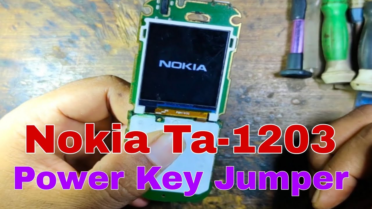 Nokia TA-1203 Power Key Jumper Problem Solution 💯% - YouTube