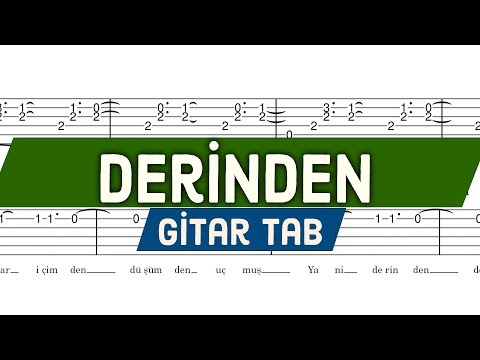 Barış Diri - Derinden - Gitar Tab