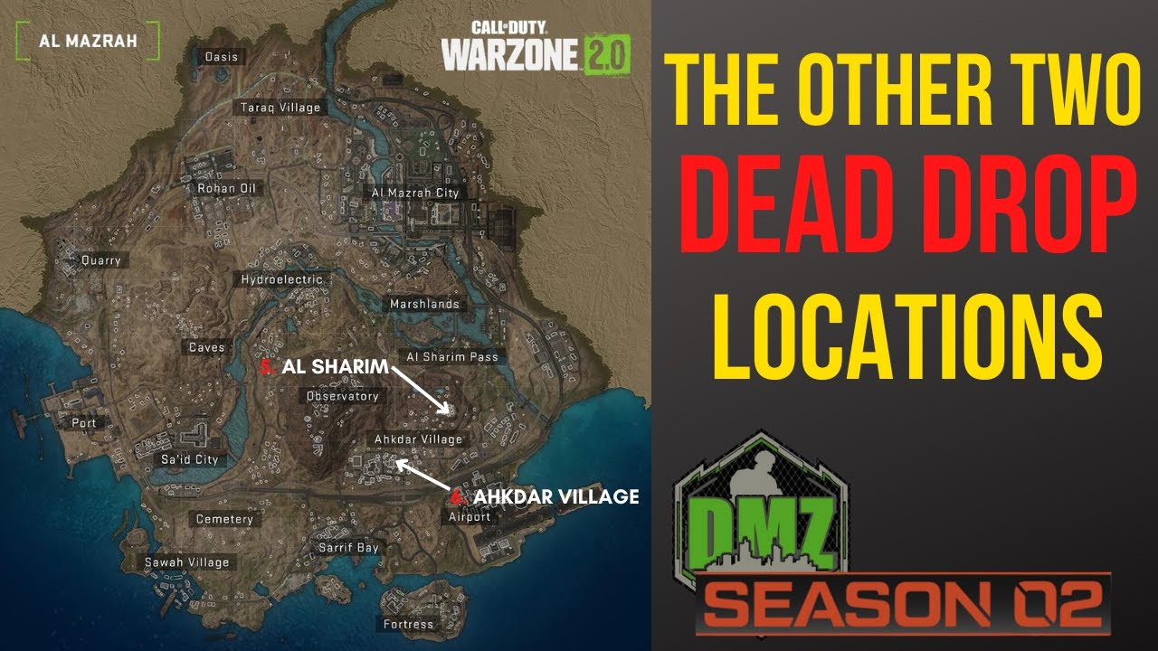 The Other TWO DEAD DROP Locations in Al Mazrah | Call of Duty Warzone 2.0 DMZ Season 2 - YouTube