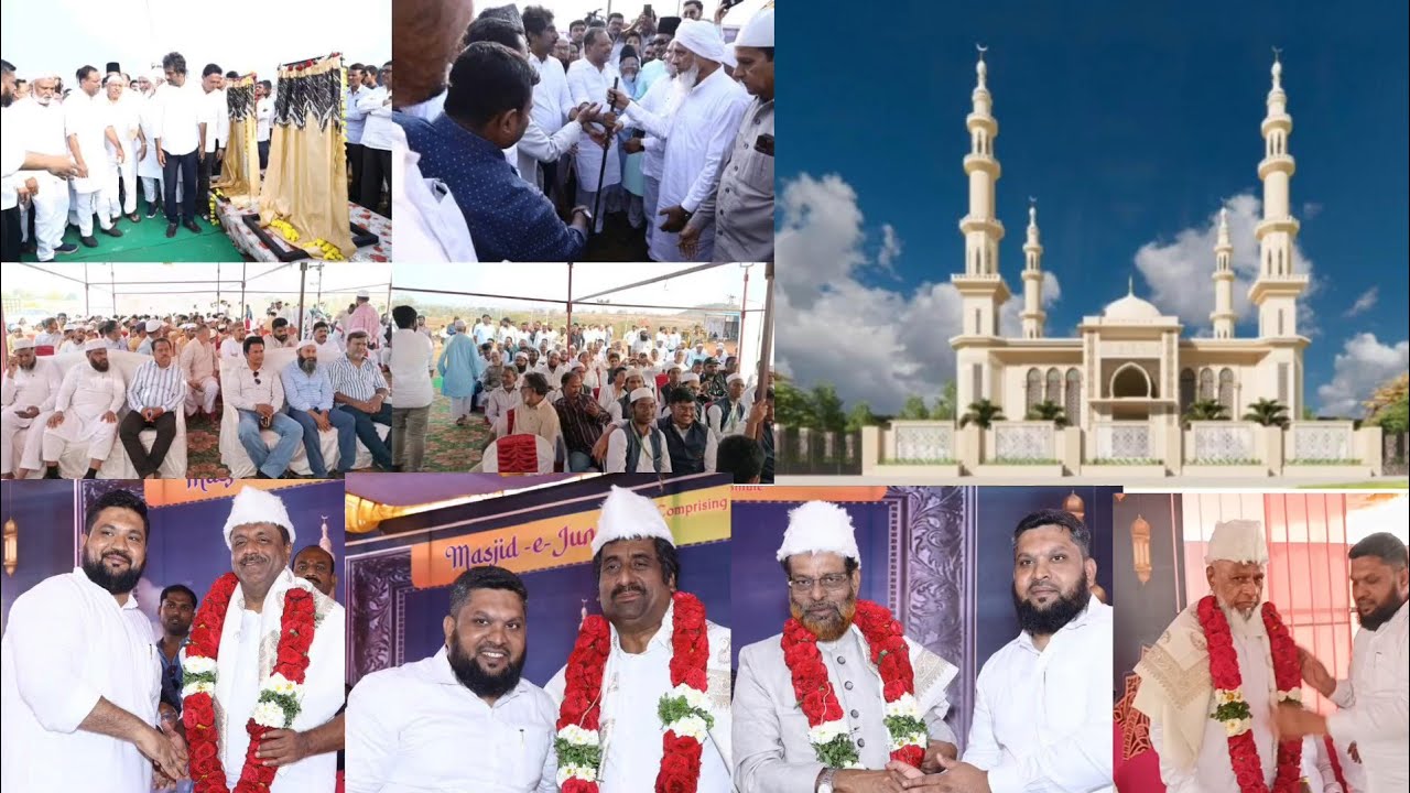 FOUNDATION STONE LAYING CEREMONY OF MASJID-E-JUNAID J.M HILLS MALKAPUR ...