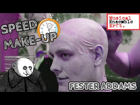 SPEED MAKEUP - Fester Addams | 'THE ADDAMS FAMILY' - das Musical - YouTube