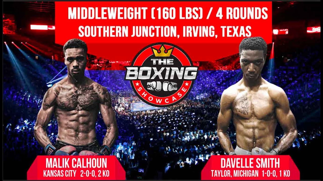 DAVELLE SMITH VS MALIK CALHOUN FULL FIGHT NEXT LEVEL SEMIFINALS THE BIG BELT CHAMPIONSHIP - YouTube