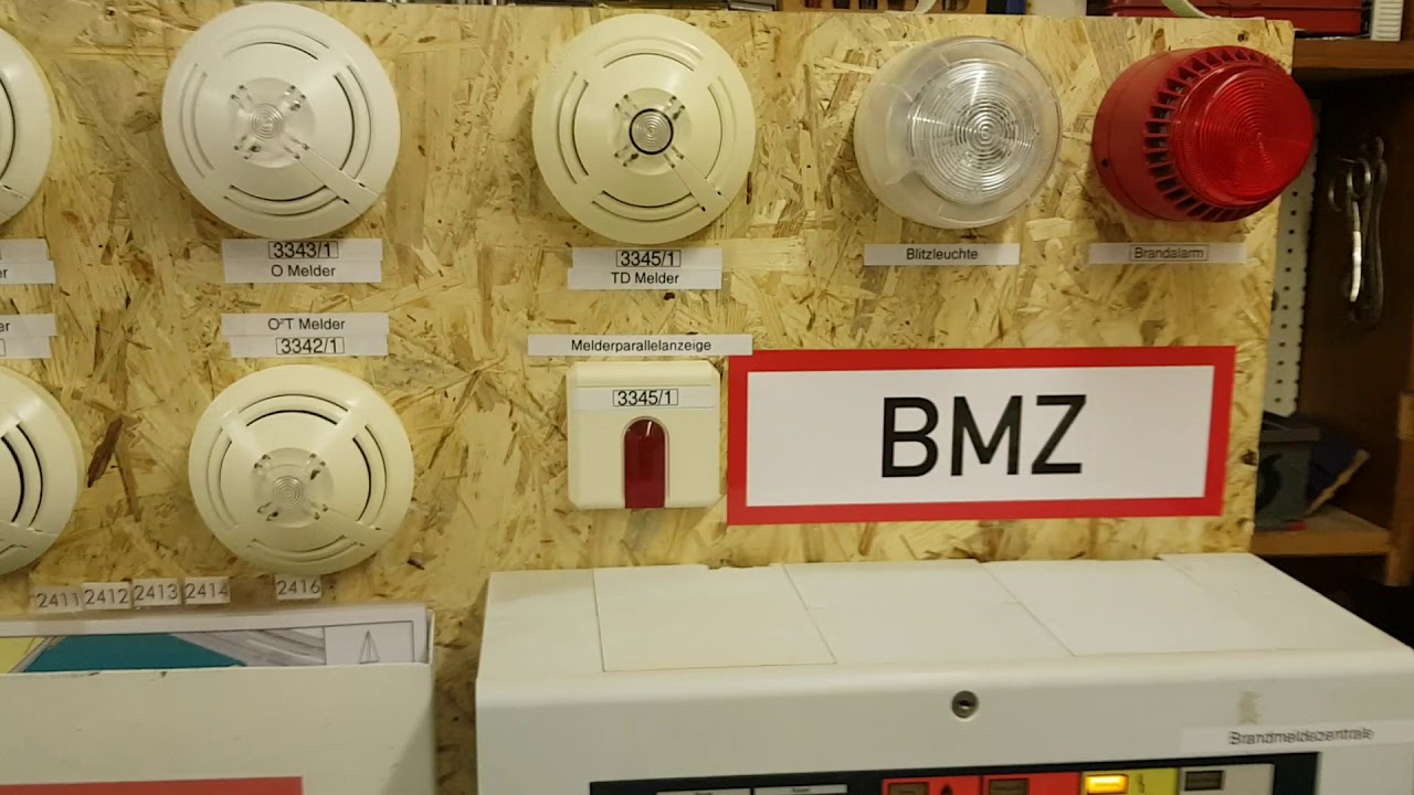 BMA Übungsanlage Zwischenstand | HSP Brandmeldetechnik - YouTube