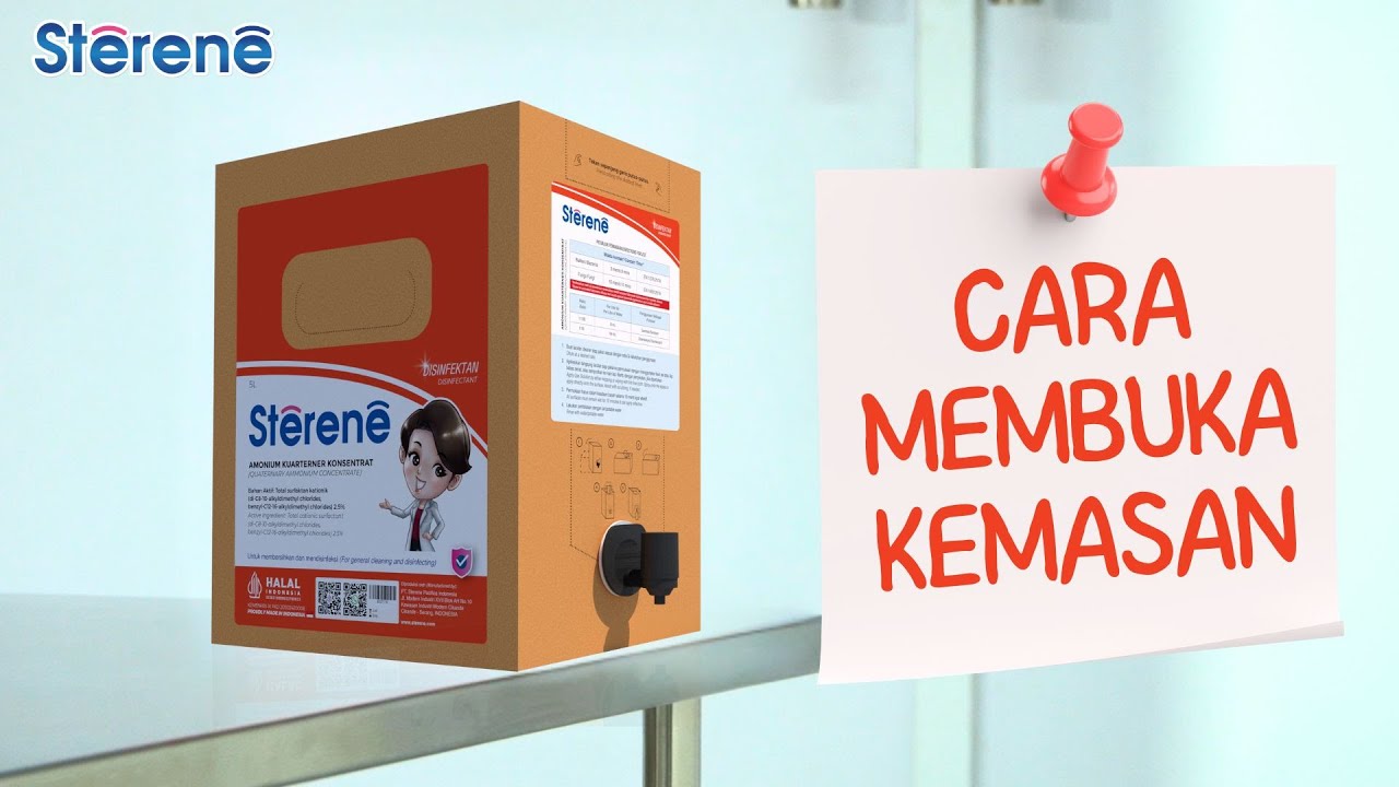 Sterene Disinfektan Amonium Kuarterner Konsentrat | Cara Membuka ...