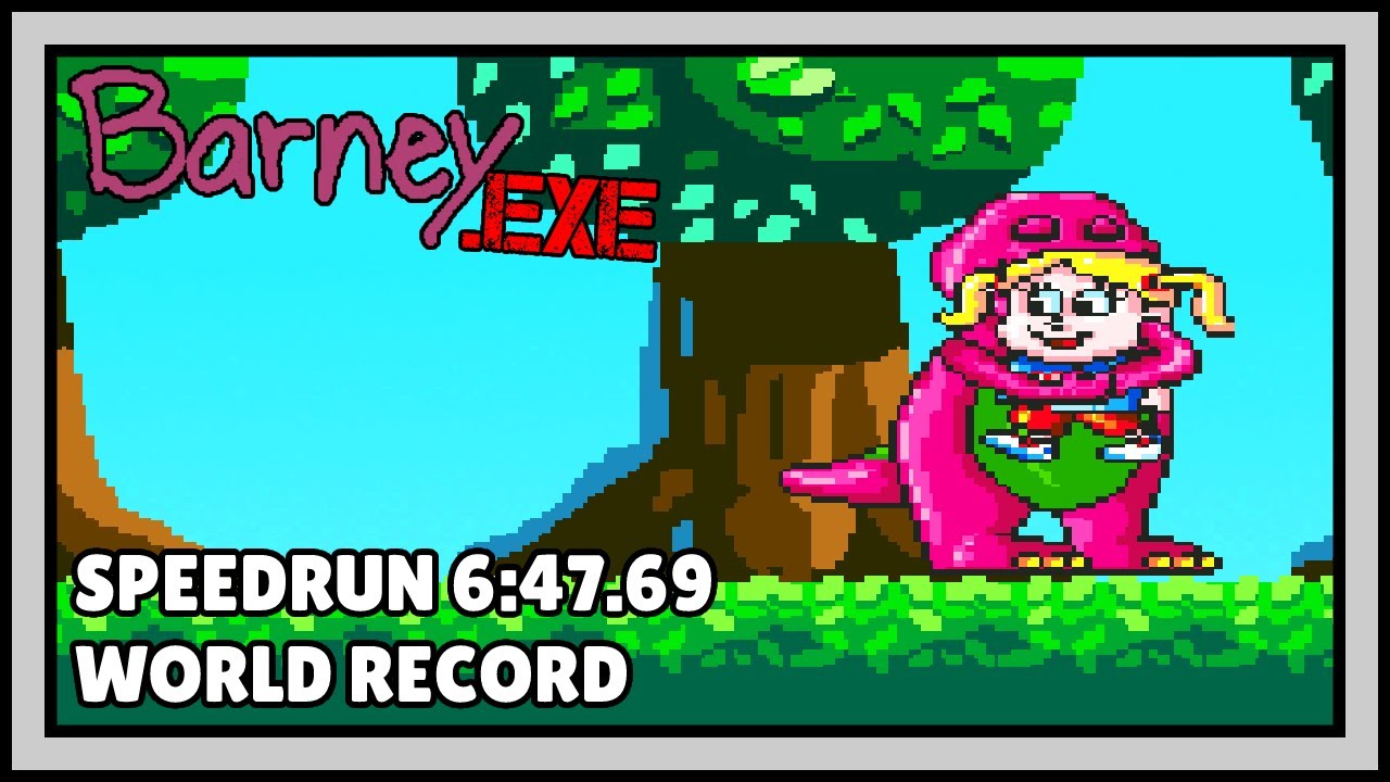 Barney.exe (PC) No Death Speedrun in 6:47.69 (World Record) - YouTube