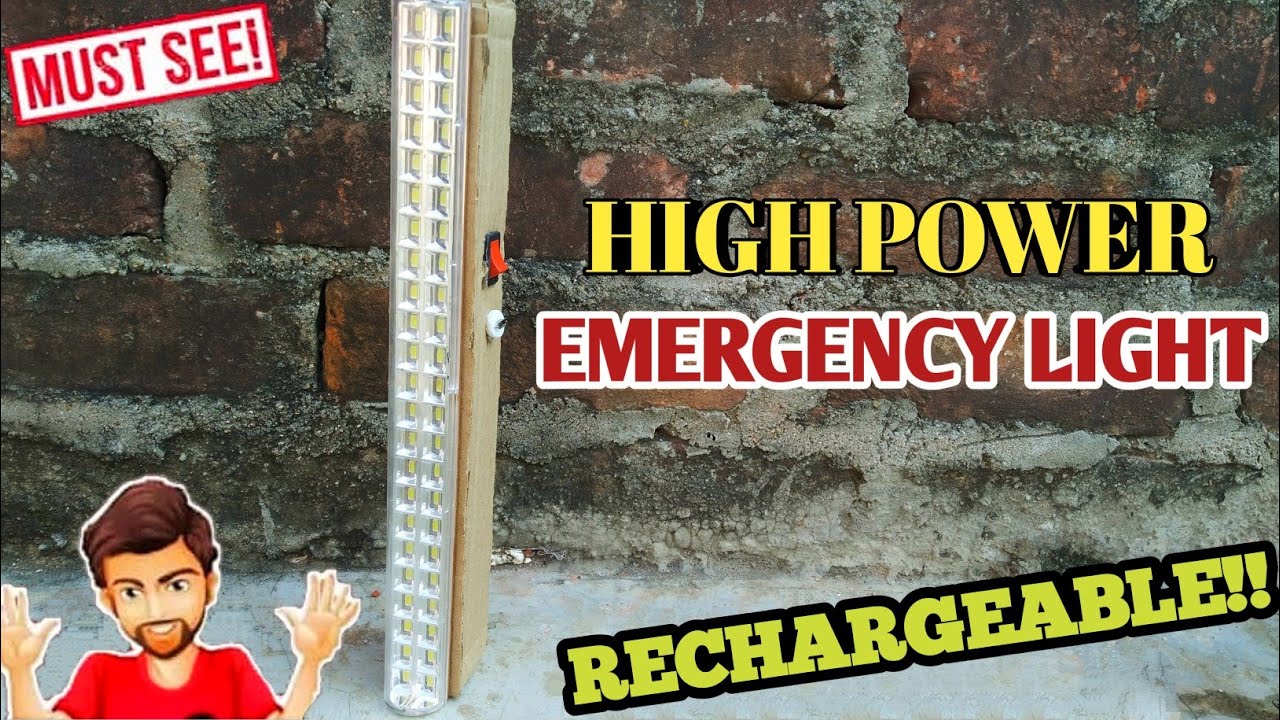How to make emergency light at home || Rechargeable emergency light ...