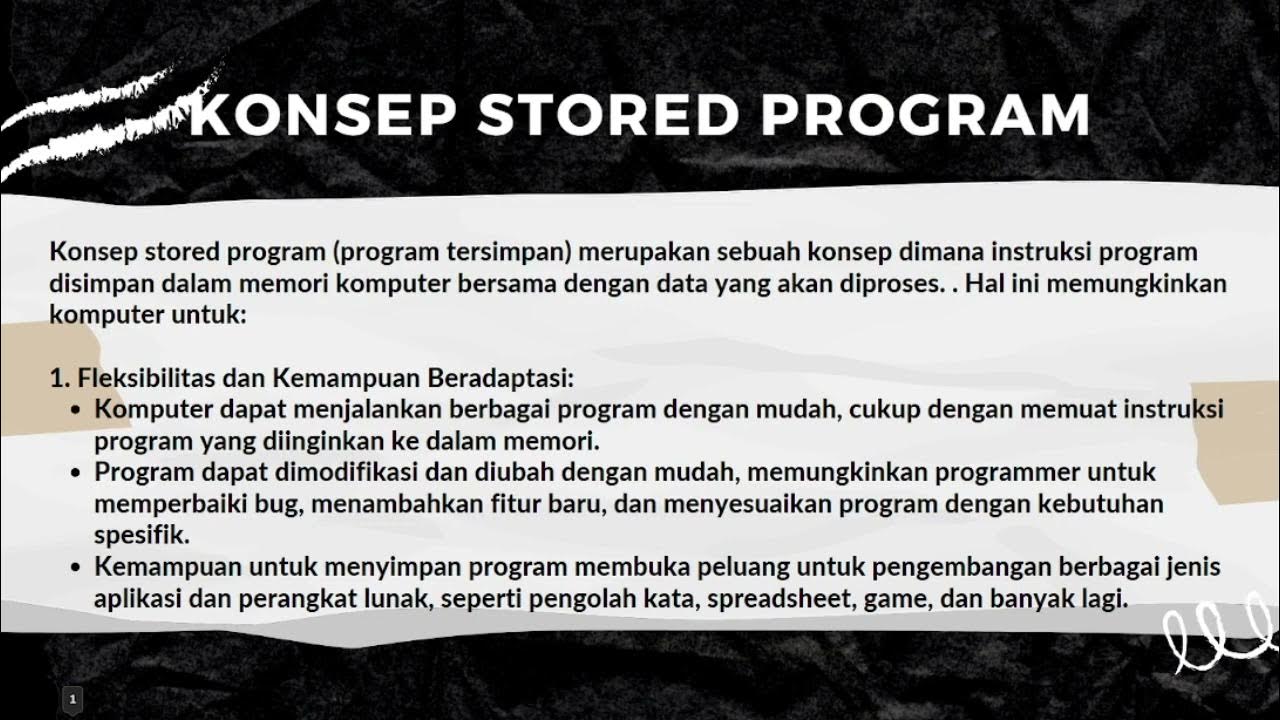 Arsitektur, Organisasi komputer dan Konsep Stored-Program - YouTube