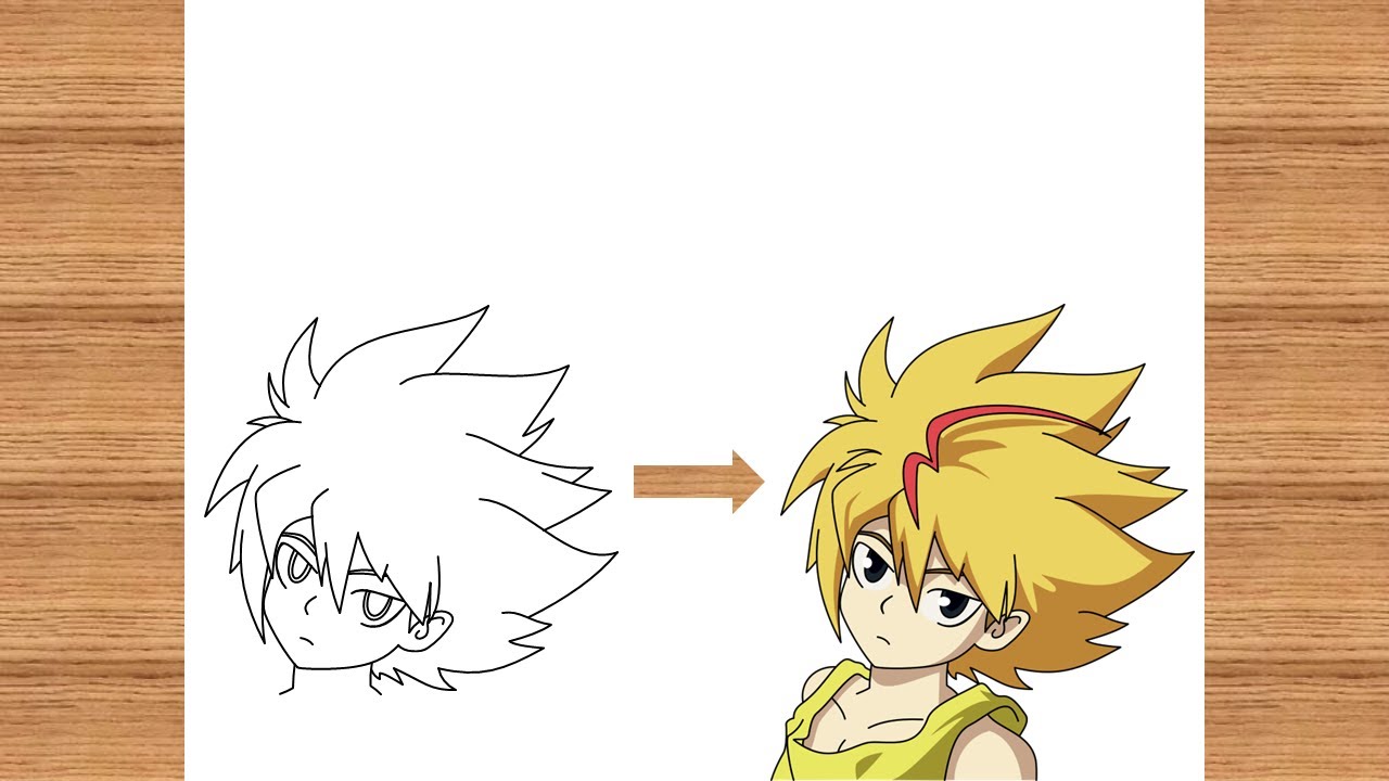 How To Draw Free From Beyblade / Step By Step / Tamanna's Drawing - YouTube