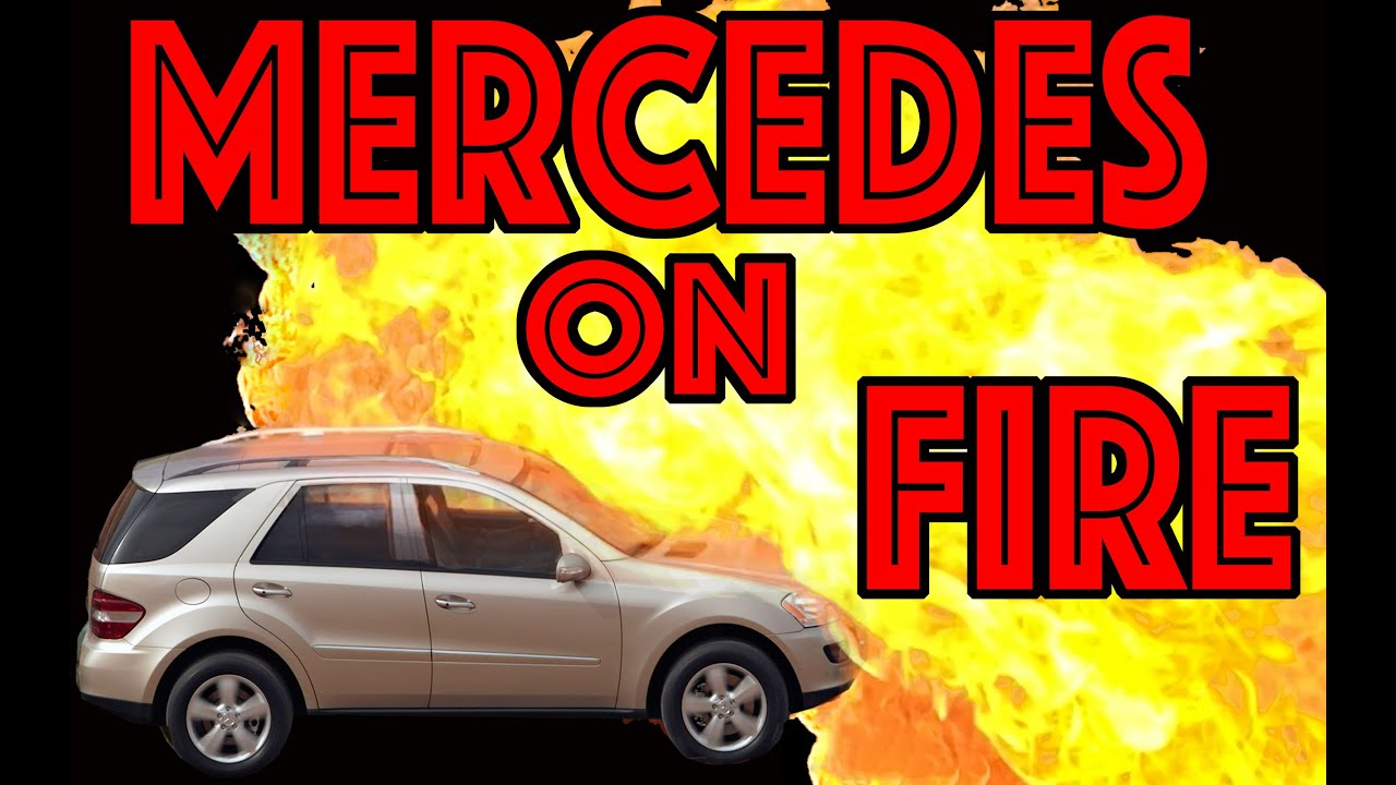 Mercedes on fire. Burning mercedes. Toy. Горящий мерседес. Мерседес в ...