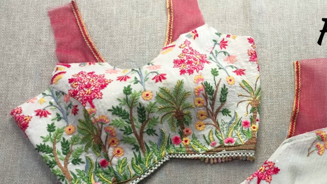 Beautiful Designer Blouse Cutting and Stitching | Beautiful Blouse ...
