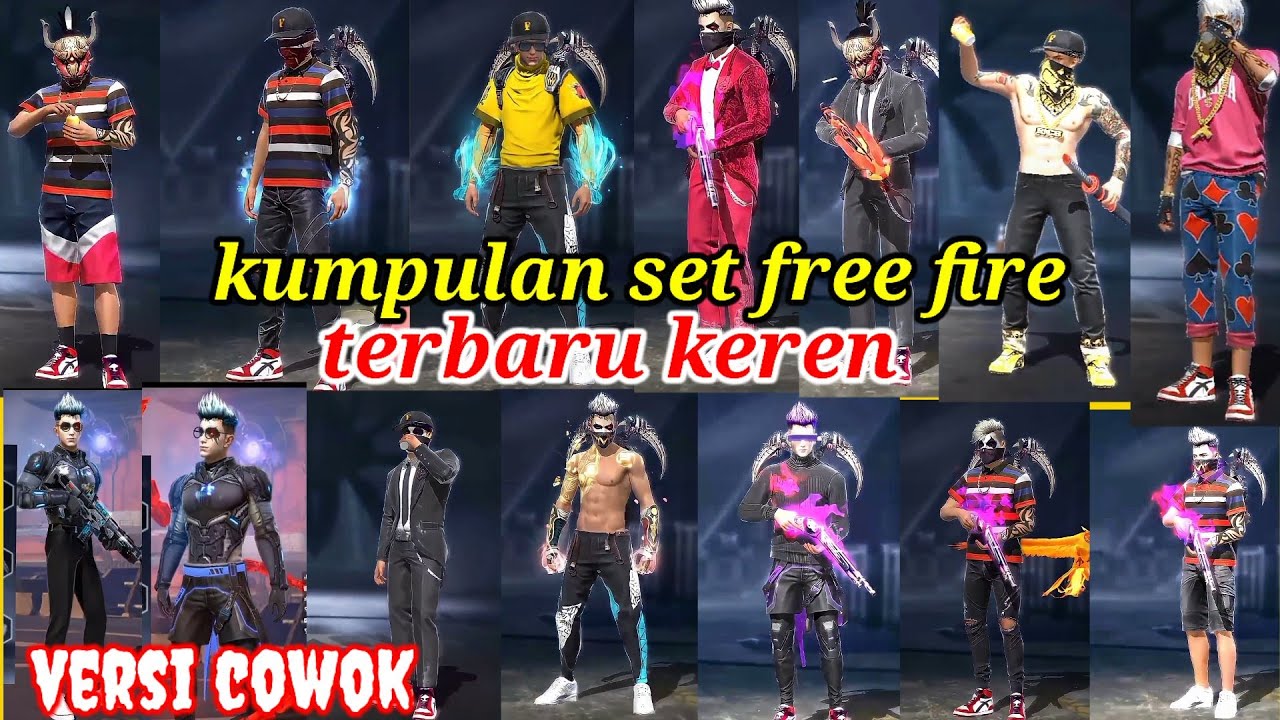 KOMBINASI SET FREE FIRE || SET PRO PLAYER KEREN || SET FREE FIRE - YouTube