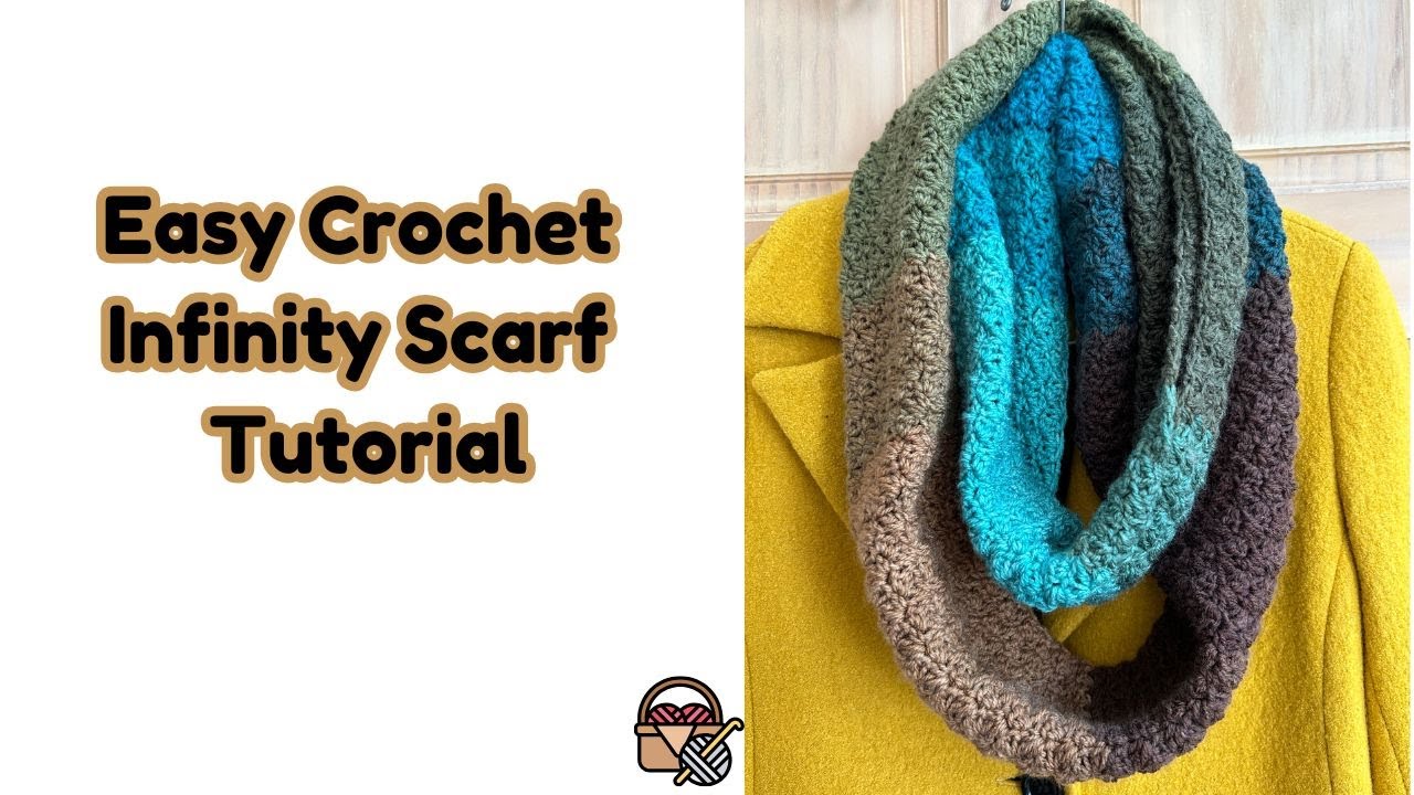 Easy Infinity Scarf Tutorial - YouTube