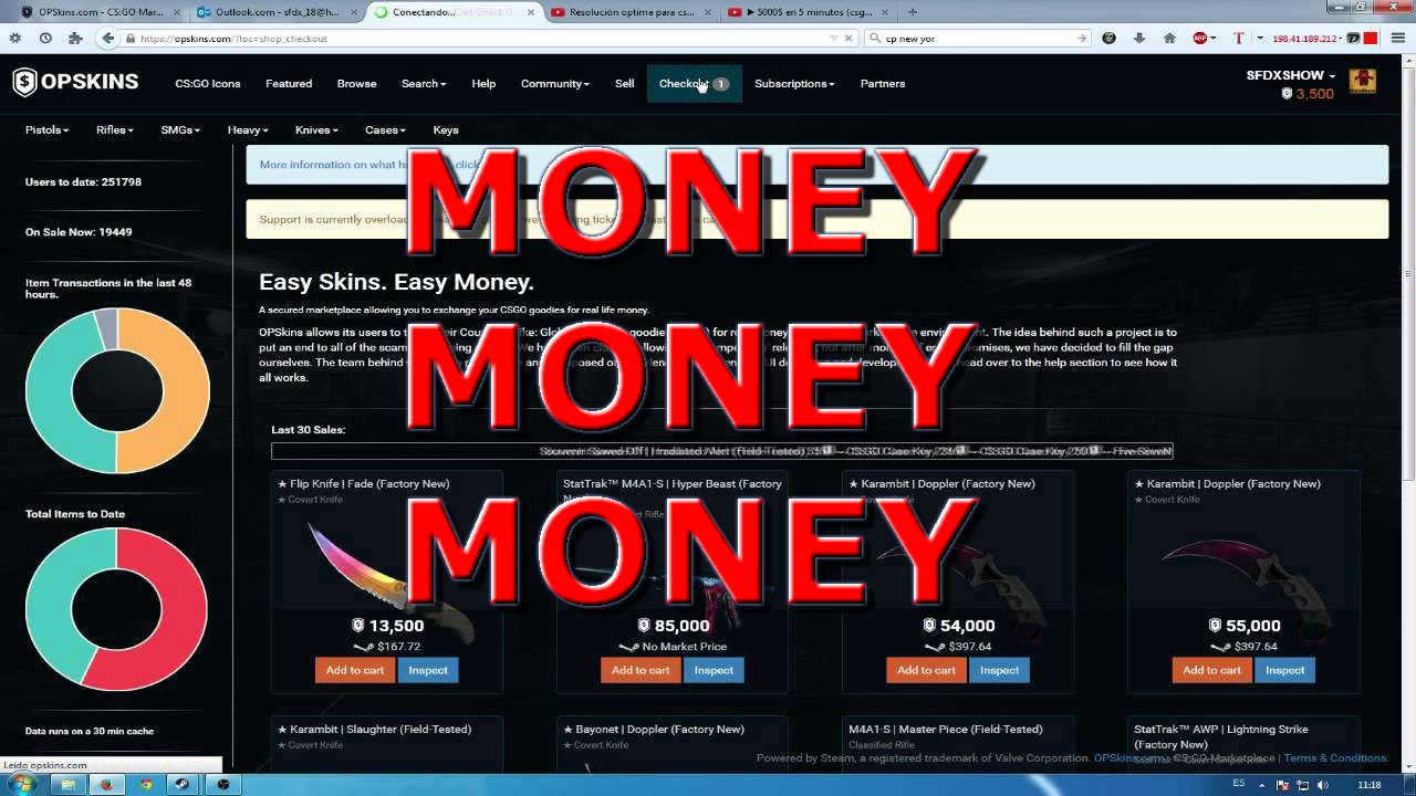 How to Make MONEY on OPSKINS?! (CSGO, TF2, Dota2 skins!) - YouTube