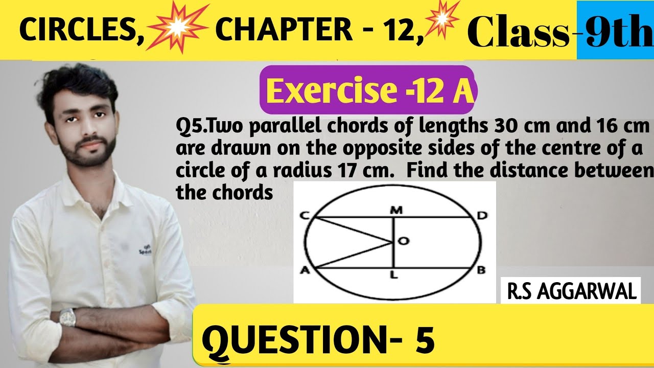 CHAPTER-12|CIRCLES|Question-5|Exercise-12A| Class-9th|R.S Aggarwal ...