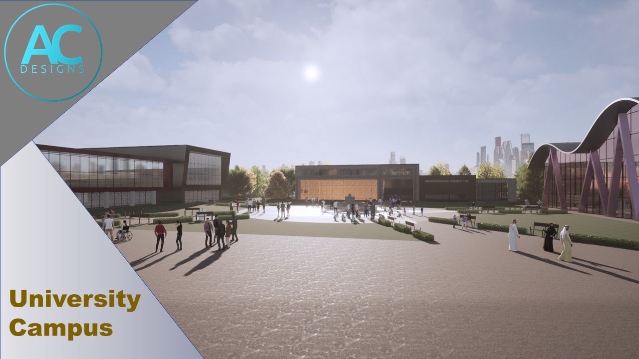 University Campus | Revit Architecture | Twinmotion - YouTube