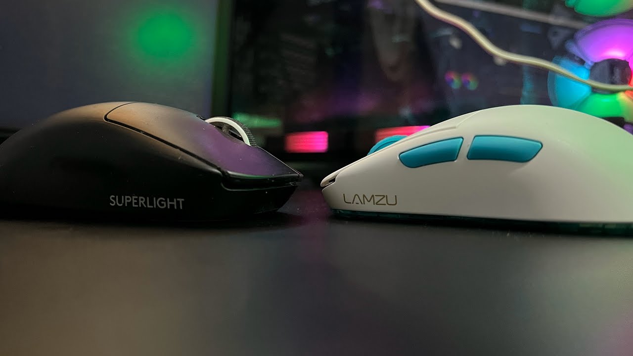 Comparativo G pro x superlight x lamzu atlantis mini - YouTube