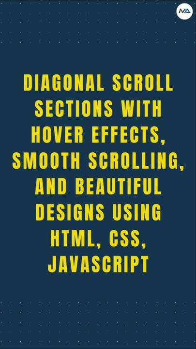 📝 Create Diagonal Scroll Sections With Designs In 60 Seconds ⏱️ Html 6354