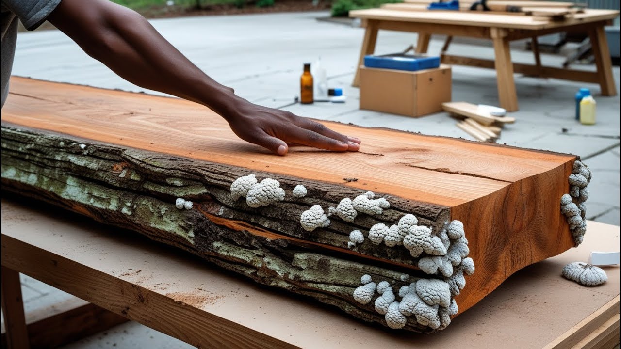 Moldy Log to Masterpiece: My Journey to Salvage Moldy Wood for a ...