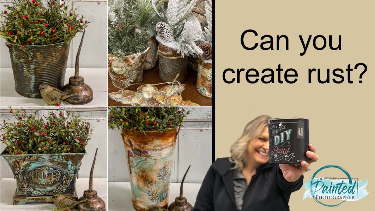 Thrift Haul Treasures - Can you Create Rust with DIY Paint? - YouTube