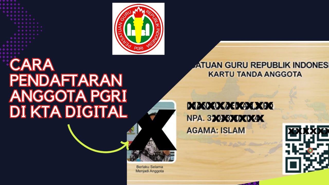 Cara Mendaftar Anggota PGRI di KTA Digital dariAwal sampai mendapat KTA - YouTube