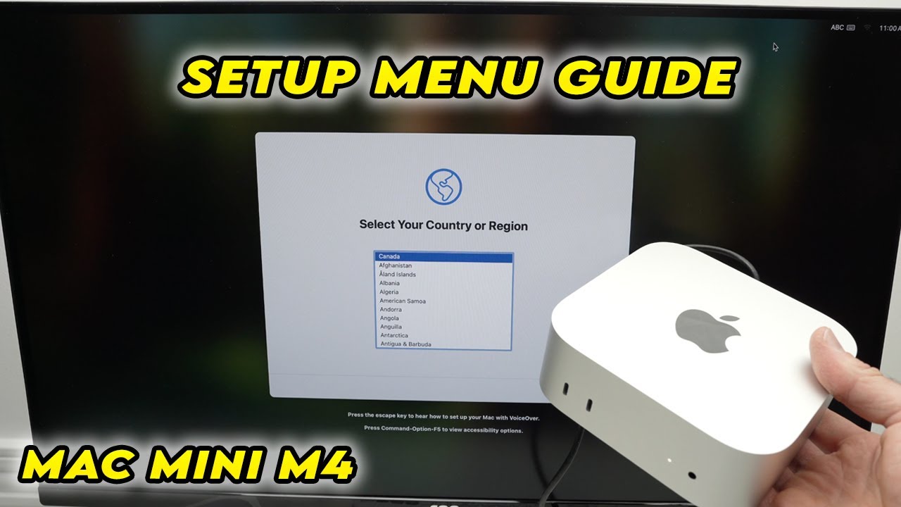 Mac Mini M4 : How to Go Trough the Initial Setup - YouTube