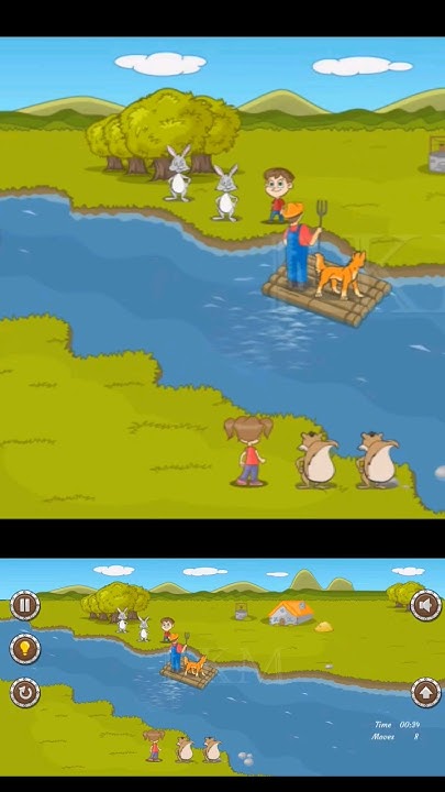 Challenge Your Brain With River Crossing Iq! | Logic Puzzle Gameplay # ...