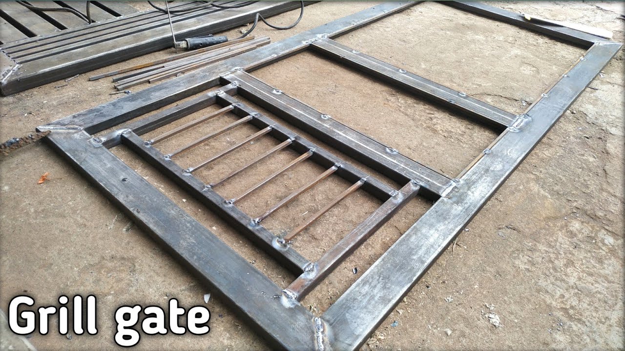 Metal gate // Main gate making //iron grill gate for home 2021 - YouTube