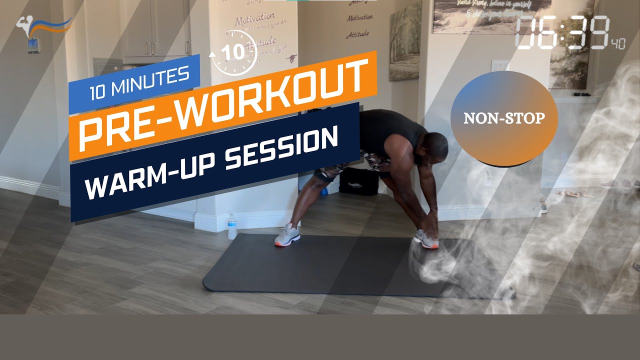 10 Minutes Full Body Pre-Workout Stretches/warm Up - YouTube
