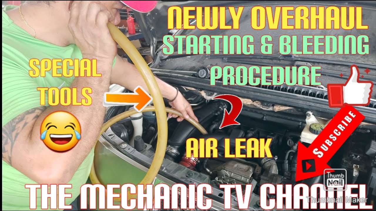 STARTING & BLEEDING COOLING SYSTEM PROCEDURE NEWLY OVERHAUL/ PEUGEOT ...