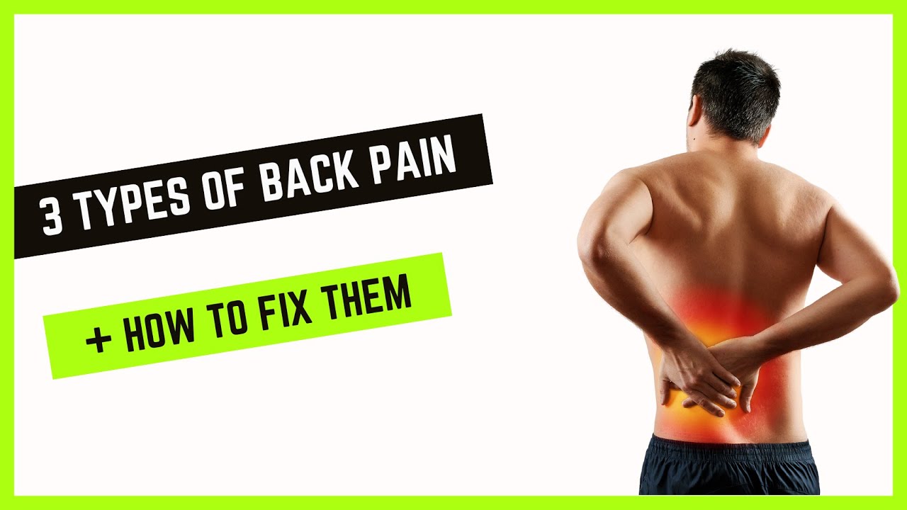 3 Types of BACK PAIN + How To Fix Them! - YouTube