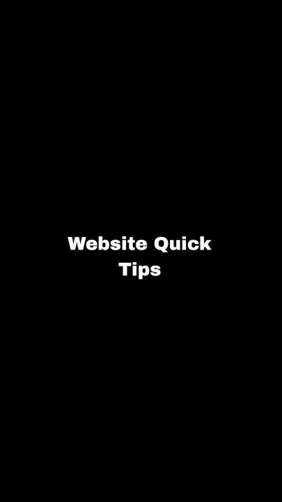 Website Quick Tips #trending #codeing #webdevelopment#shortviral #shortsvideo #website #tips ...
