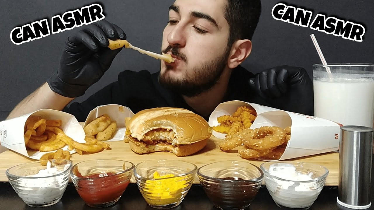ASMR ARBY'S BBQ Gurme Chicken Sandwich Menu (Konuşma yok) (No Talking ...