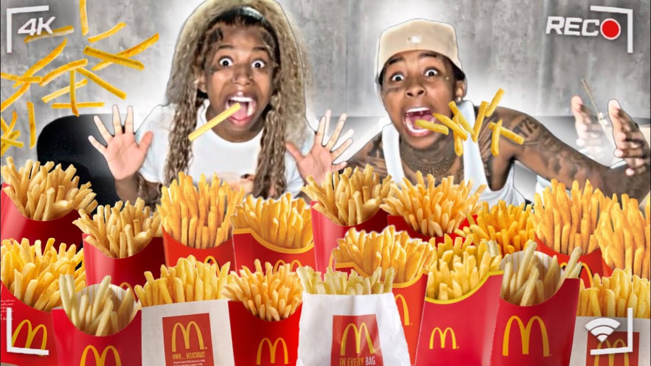 LAST TO STOP EATING 10,000 FRIES 🍟 WINS $1,000‼️ - YouTube