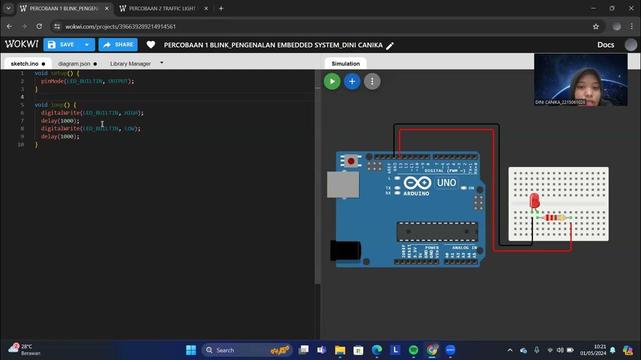 TUGAS AKHIR JUDUL 1 PRAKTIKUM EMBEDDED SYSTEM | DINI CANIKA SUMARA ...