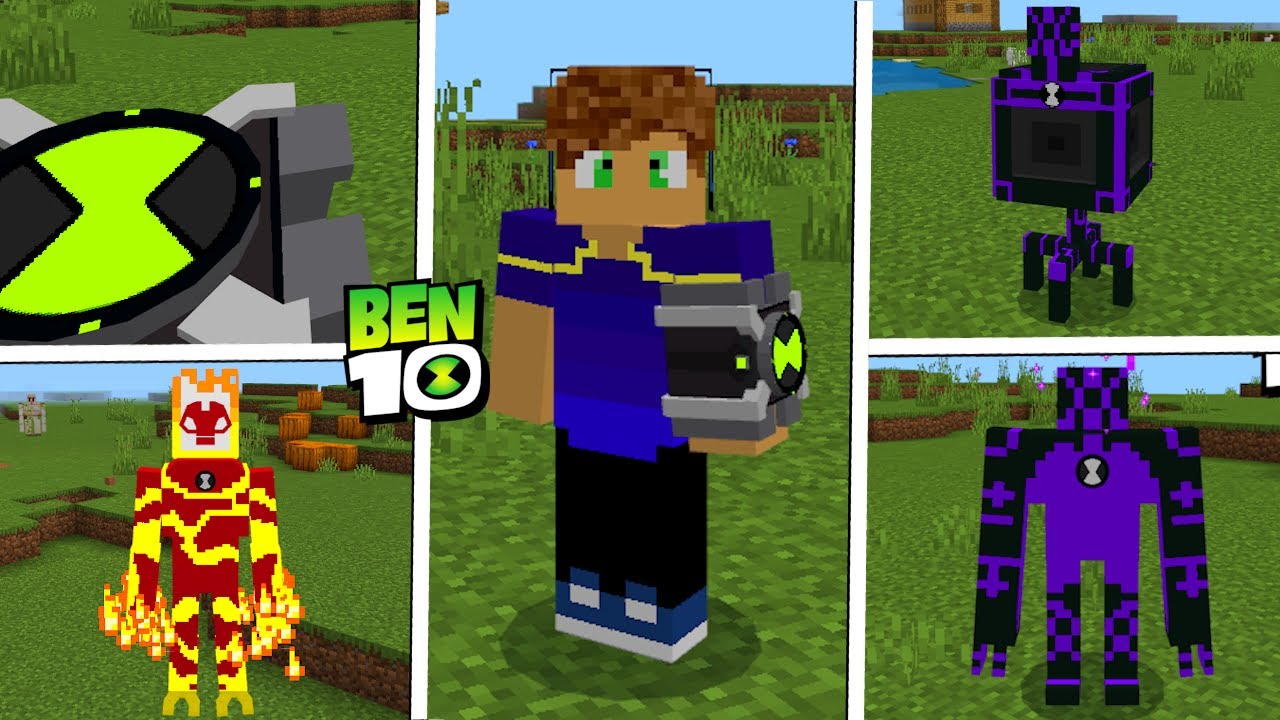 RETORNO!! ATUALIZOU ADDON DO BEN 10 PARA MINECRAFT - YouTube