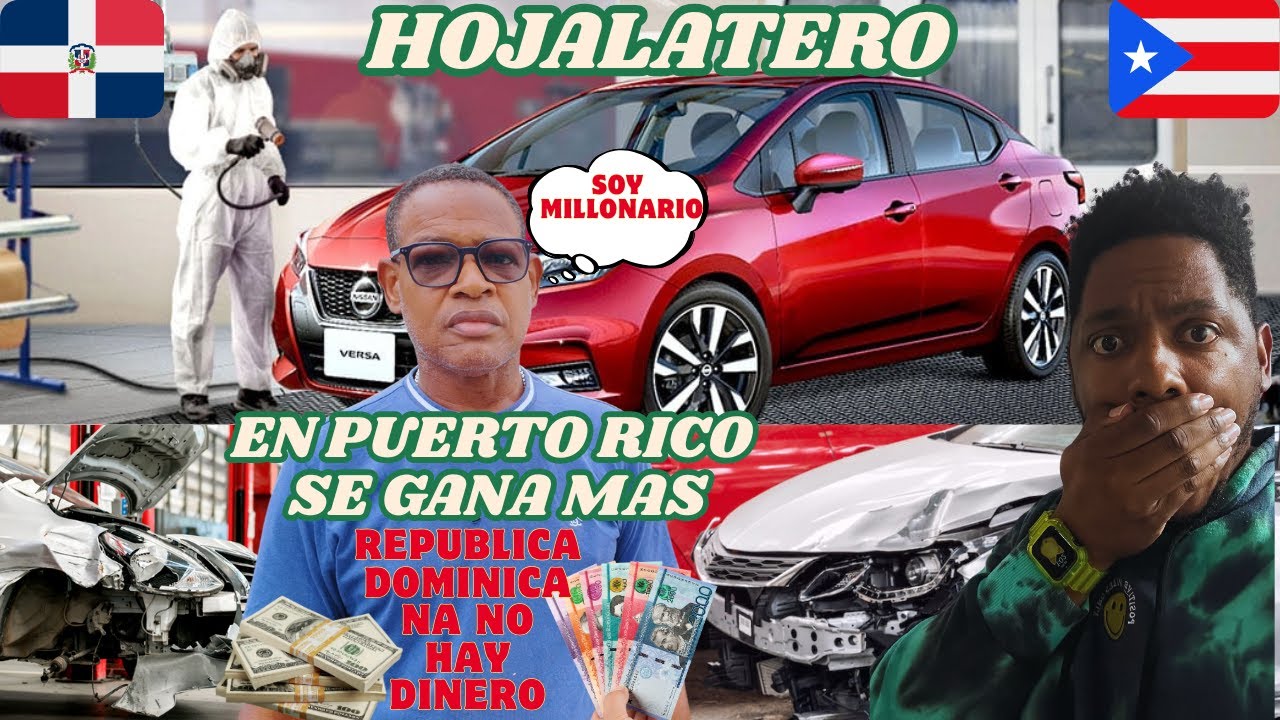 Hojalatero DOMINICANO dices la REALIDAD de los Carro CHOCADO RD VS PR ...