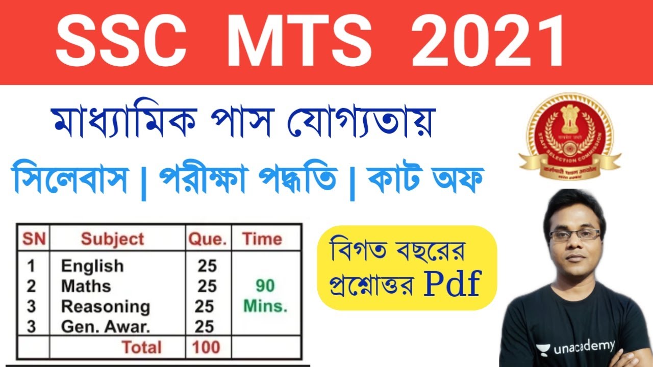 SSC MTS Exam 2021 Syllabus | Exam Pattern | Full Notification ...