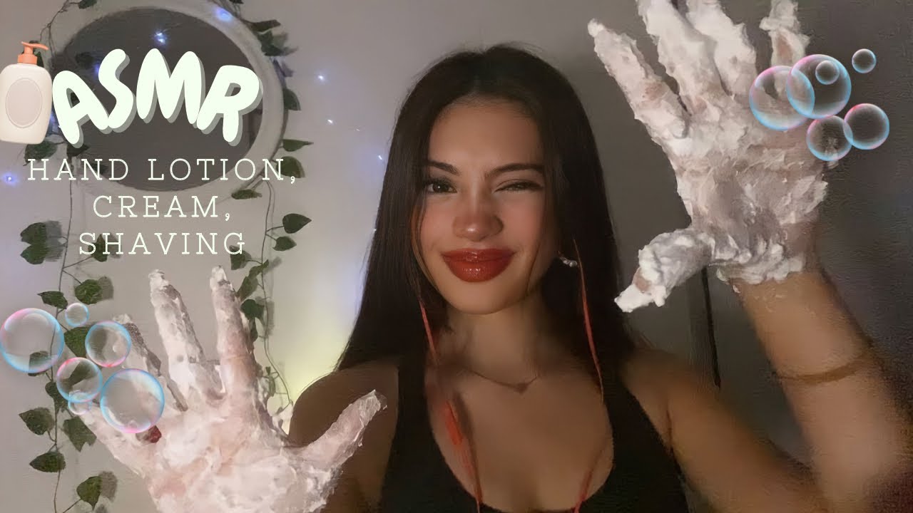 Asmr Crema En Mis Manos Espuma Jabón Y Loción Asmr Cream In My Hands Shaving Soap And