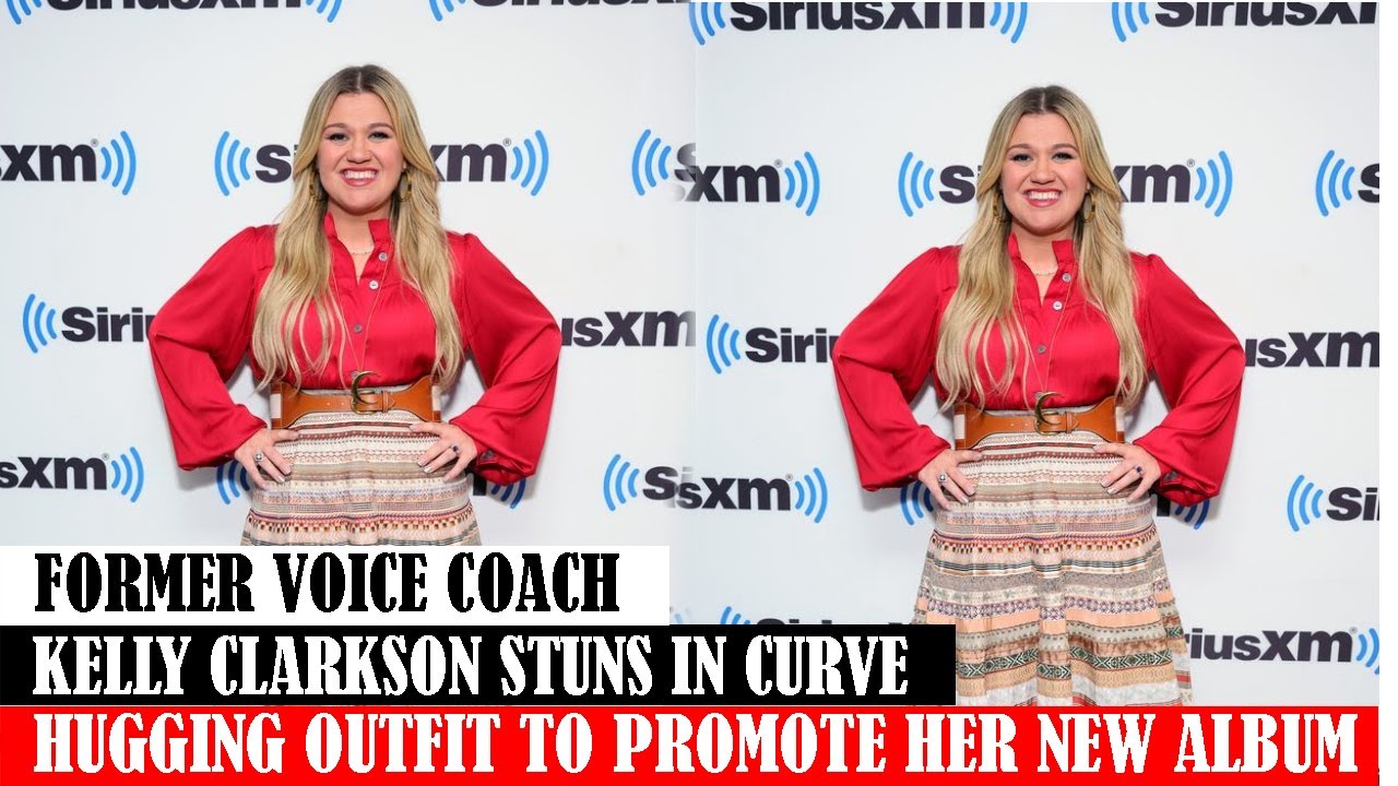 Former Voice Coach Kelly Clarkson Stuns In Curve Hugging Outfit To ...
