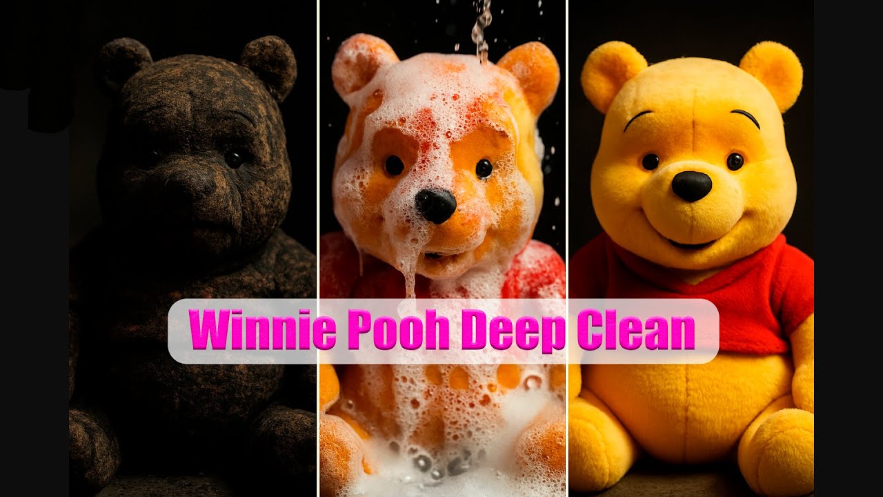🧼 Satisfying Winnie-the-Pooh Deep Wash 🧸 FULL WASH - YouTube