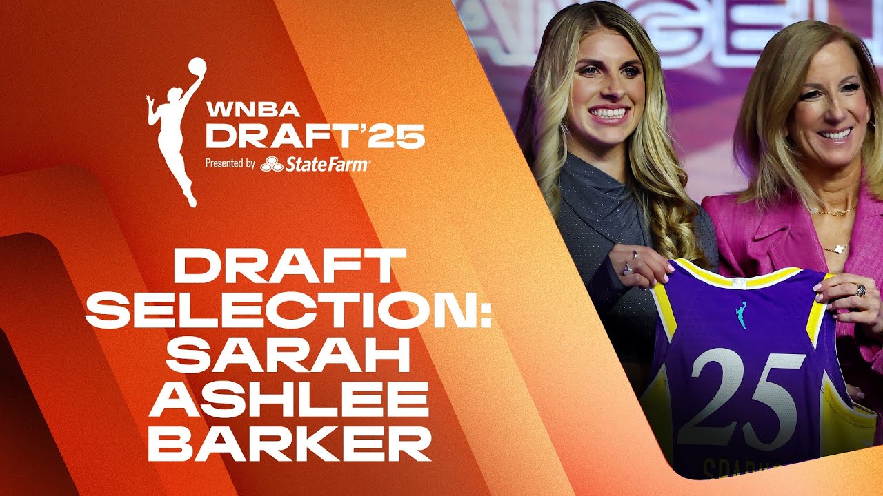 Taylor Rooks Interviews 2025 No. 9 Draft Pick Sarah Ashlee Barker - YouTube