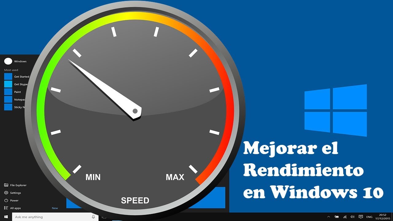 mejorar rendimiento windows 10 - YouTube