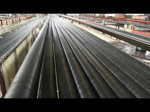 L footed aluminum finned tube - YouTube
