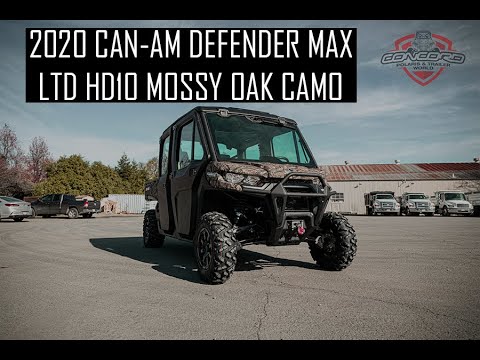 Walkthrough: 2020 Can-Am Defender Max Limited Cab HD10 Mossy Oak Camo ...