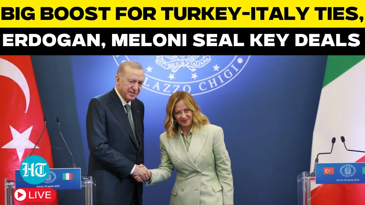 LIVE: Erdogan, Meloni Ink Major Key Agreements, Hold Joint Presser On ...
