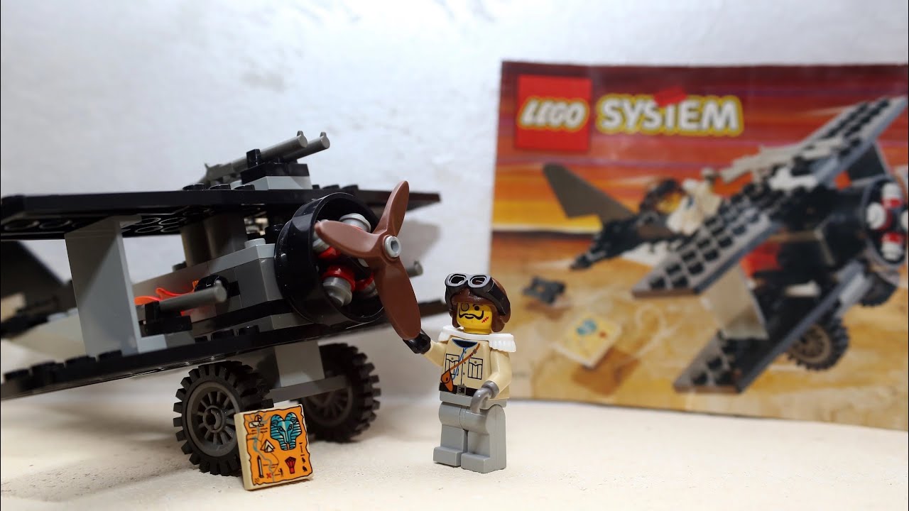 LEGO System Adventurers Egypt set 5928 Bi-Wing Baron - YouTube