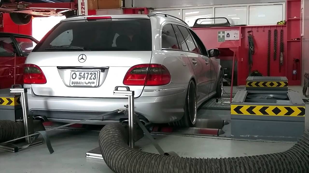 Mercedes-Benz E500 S211 - ChipCentric Dyno and Tuning Session - YouTube