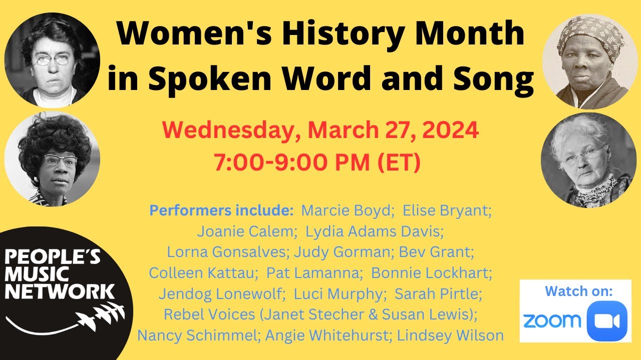 Women's History Month in Spoken Word and Song - YouTube